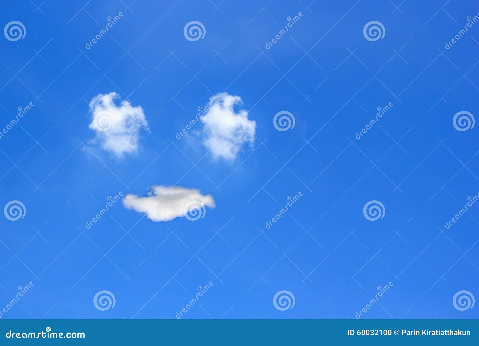 Smile from Cloud in the Sky Stock Photo - Image of clear, weather: 60032100