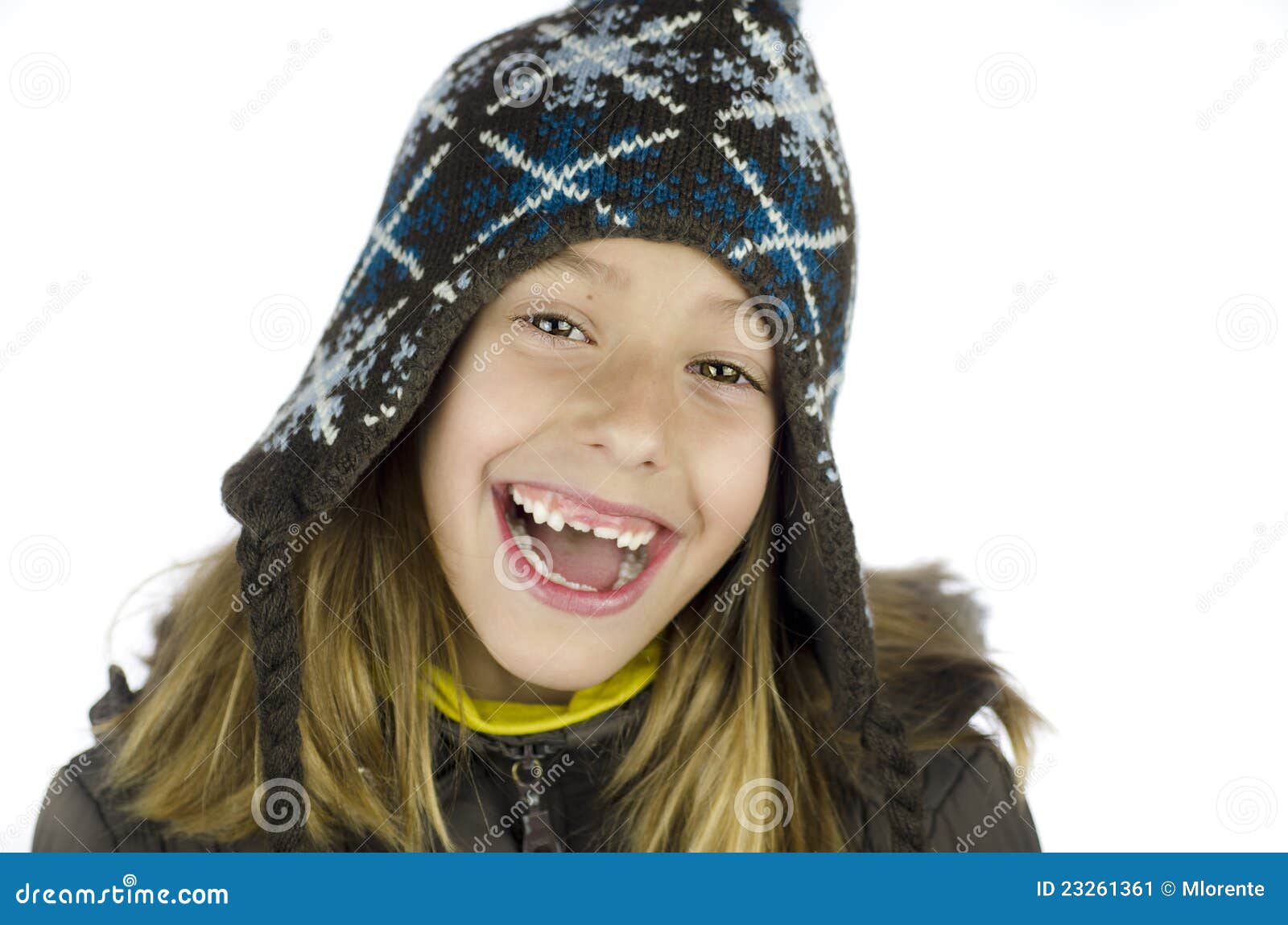 A smile from the cold stock image. Image of snow, face - 23261361