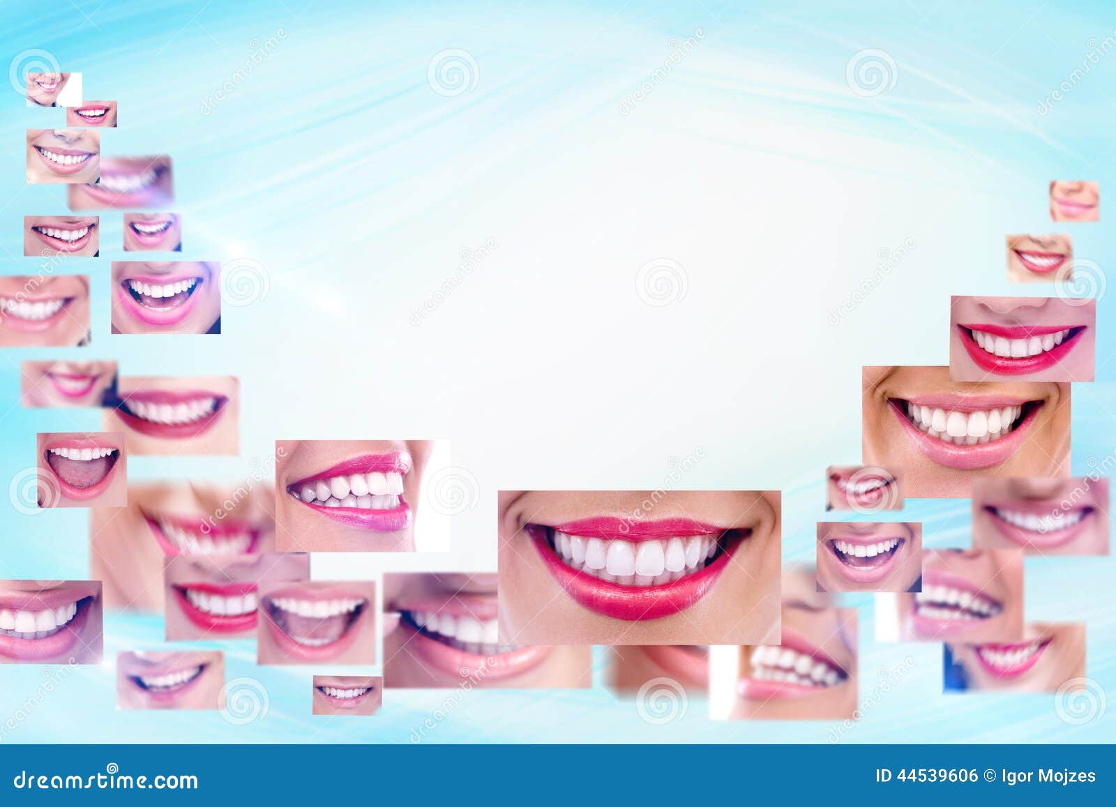 Smile collage stock photo. Image of laughing, healthy - 44539606
