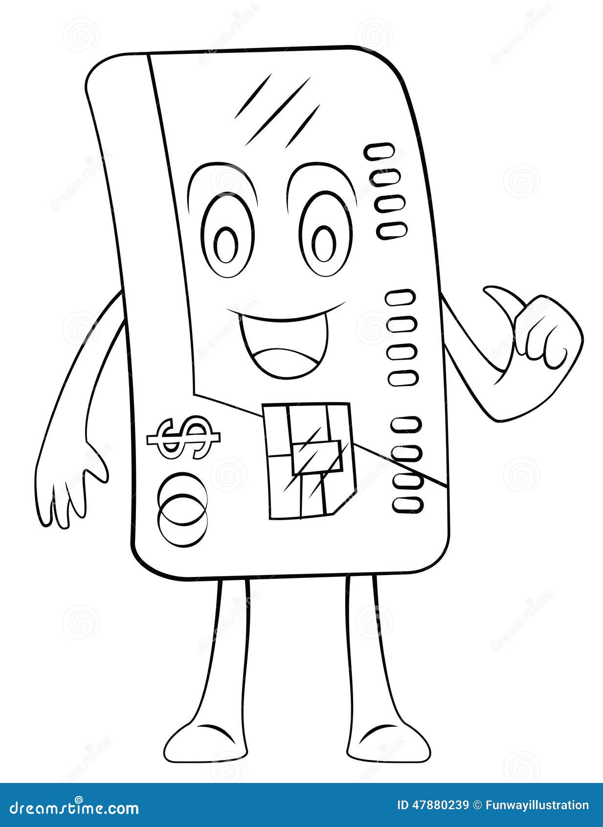 Smile Credit Card stock vector. Illustration of funny - 47880239