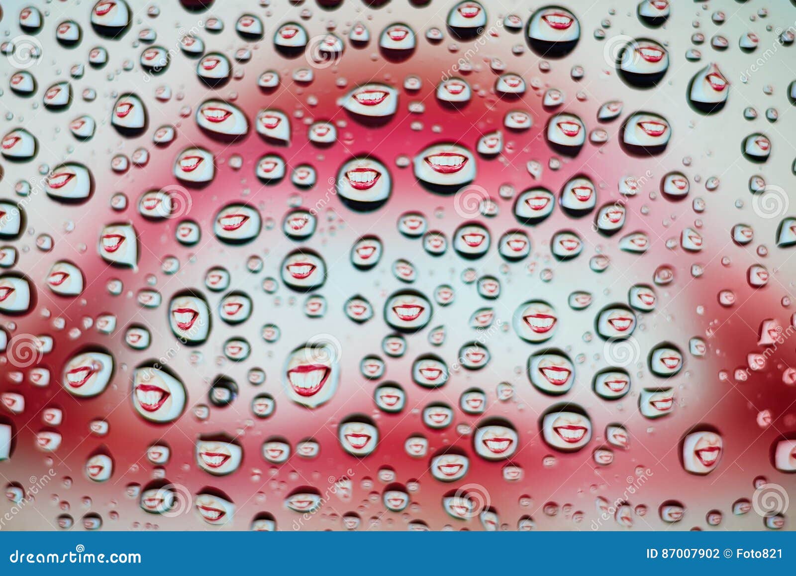 Smile in the Drops of Water Stock Photo - Image of character, laughter ...