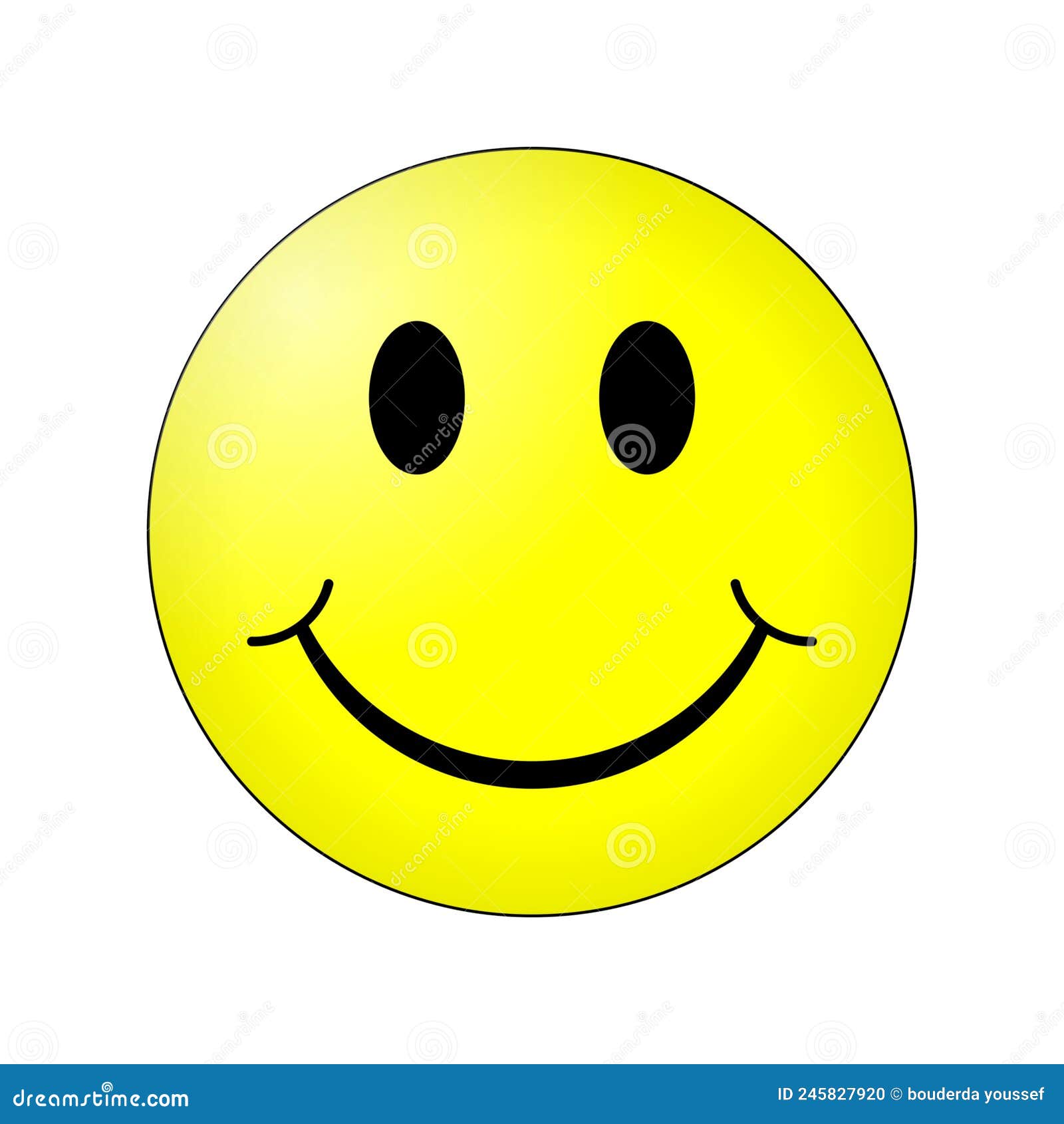 Smile emoji icon stock illustration. Illustration of text - 245827920