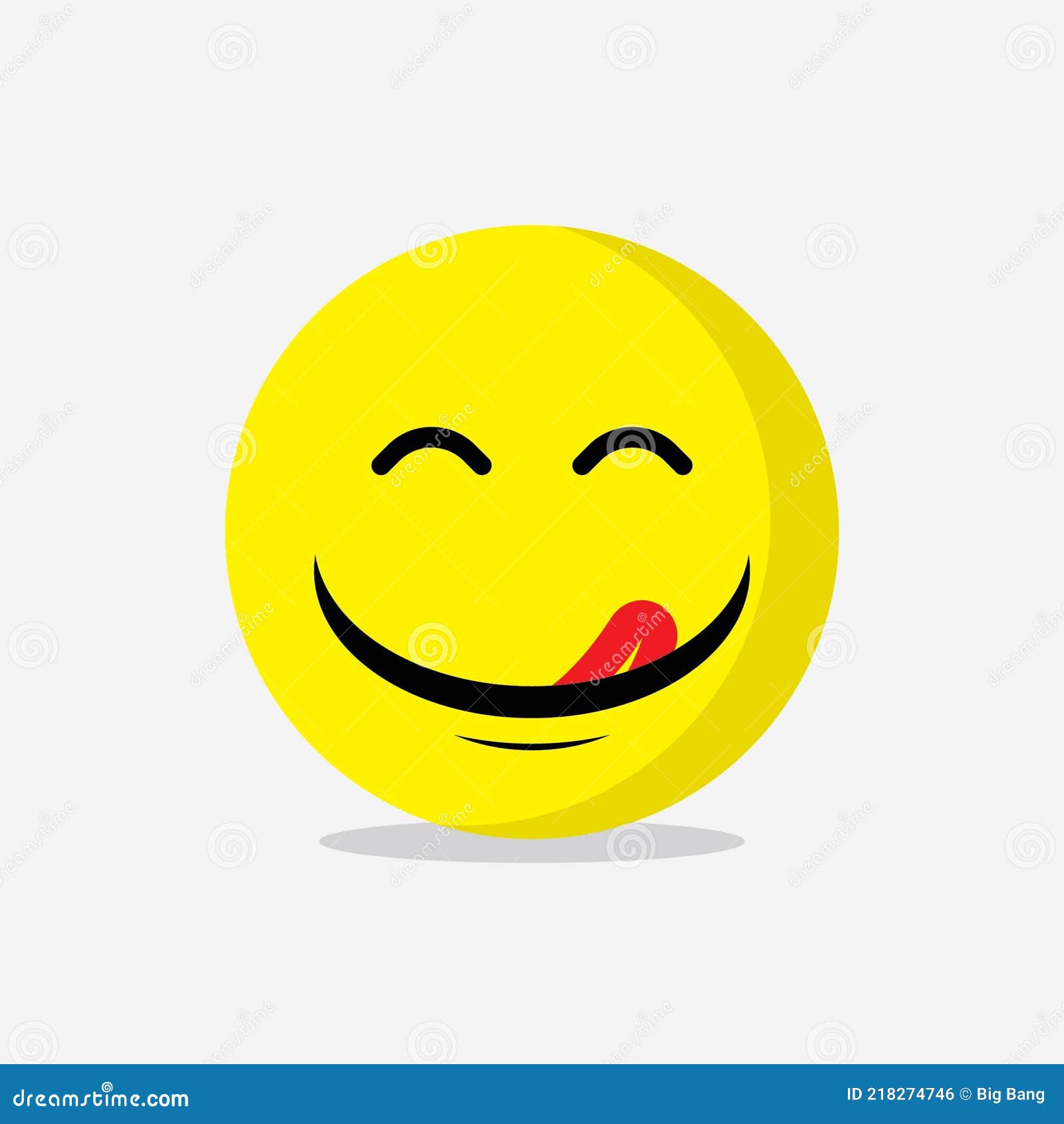 Smile Emote Vector Template Design Stock Vector - Illustration of ...