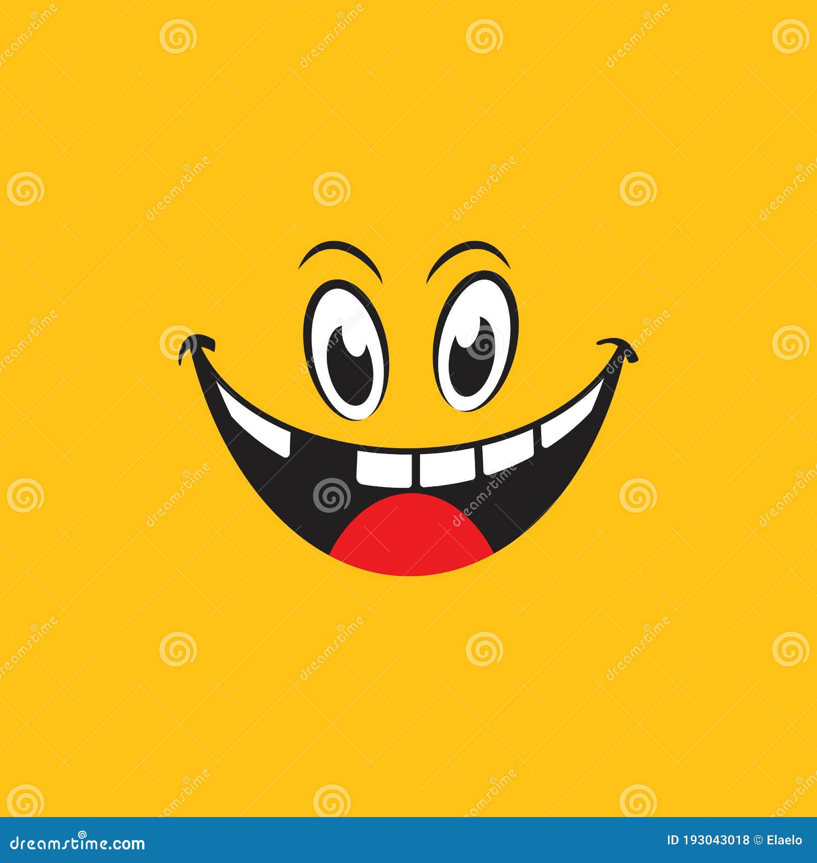 Smile Emotion Icon Vector Illustration Stock Vector - Illustration of ...