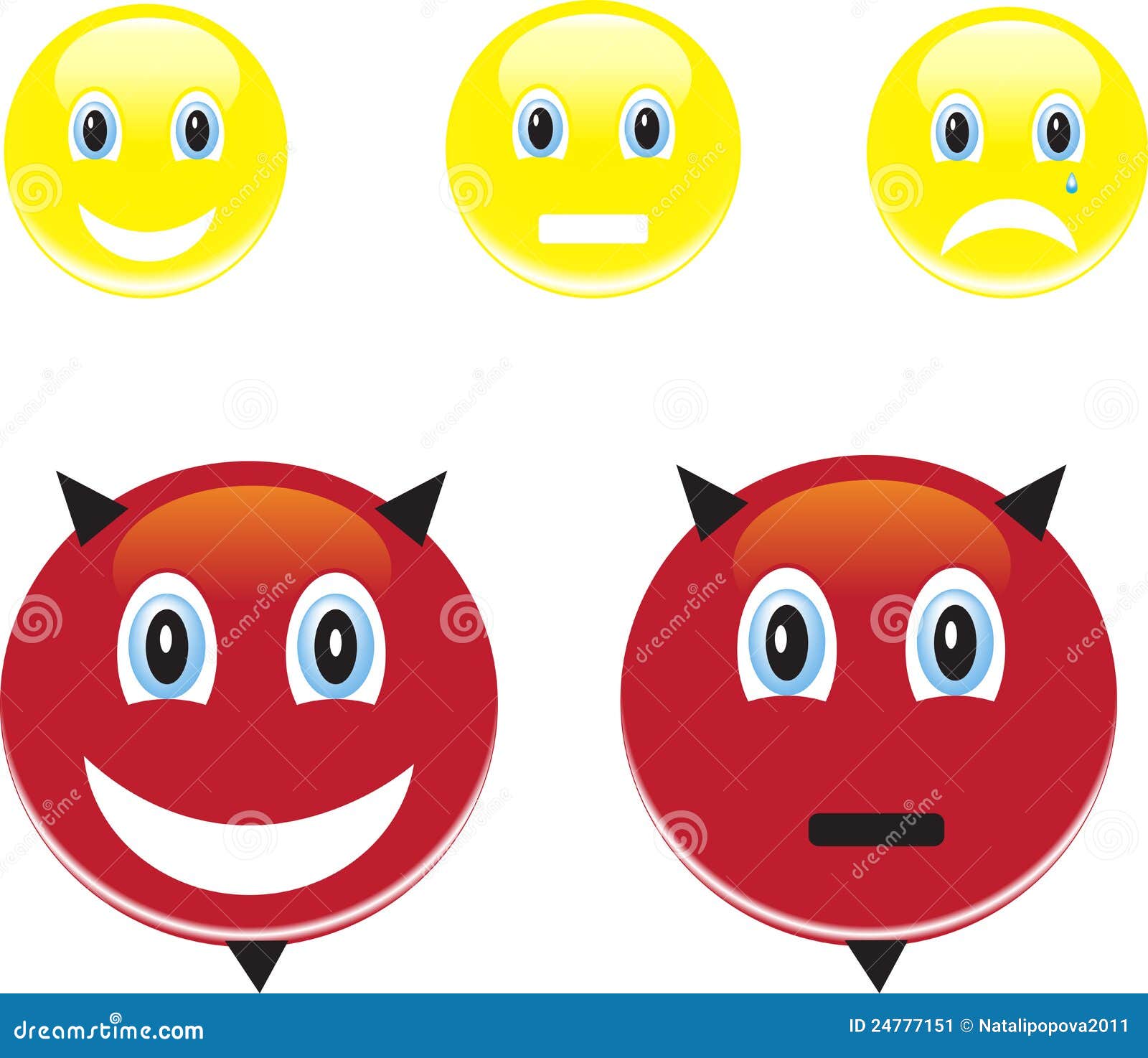 Smile and emotions stock illustration. Illustration of people - 24777151