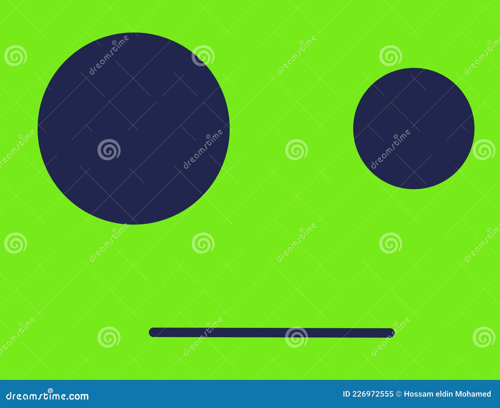 Smile face 2D illustration stock illustration. Illustration of ...