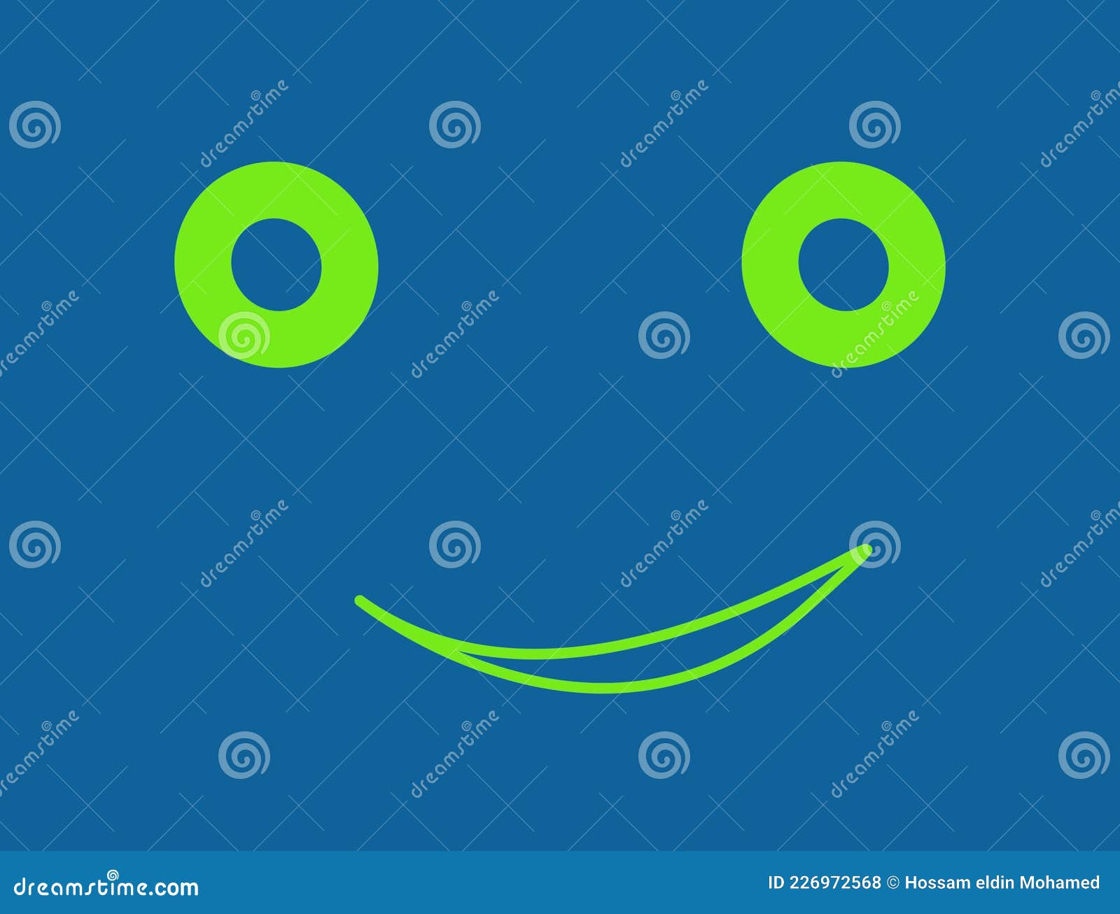 Smile face 2D illustration stock illustration. Illustration of font ...