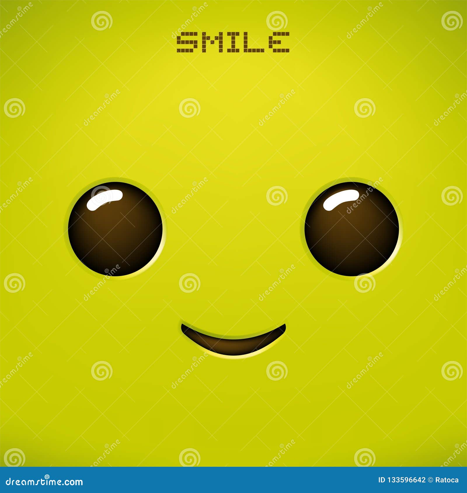 Smile face design stock vector. Illustration of green - 133596642
