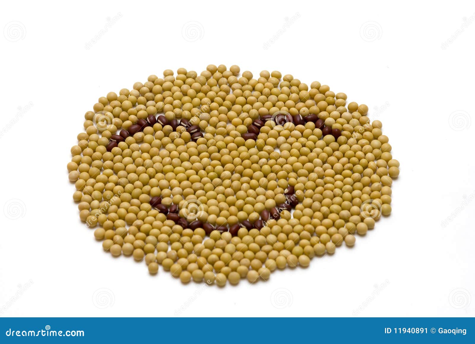 Smile Face Made of Soybeans and Onobrychis Stock Image - Image of seeds ...