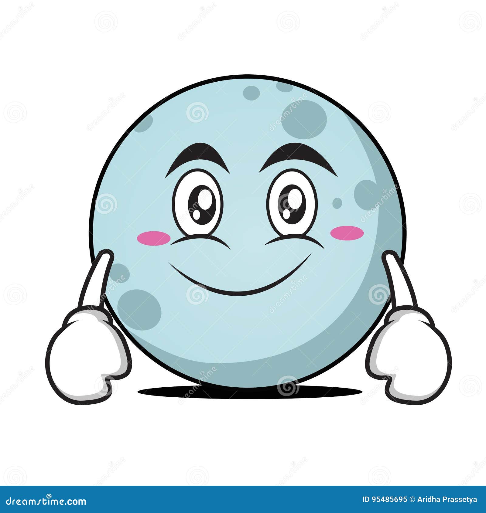 Smile Face Moon Character Collection Stock Vector - Illustration of ...