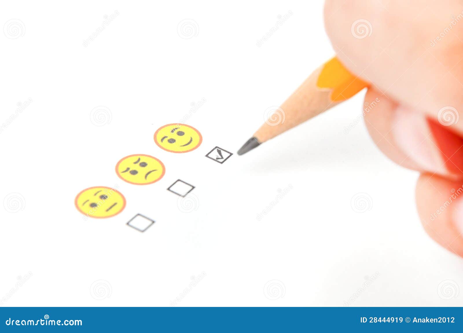 Smile face and pencil stock image. Image of choice, smile - 28444919