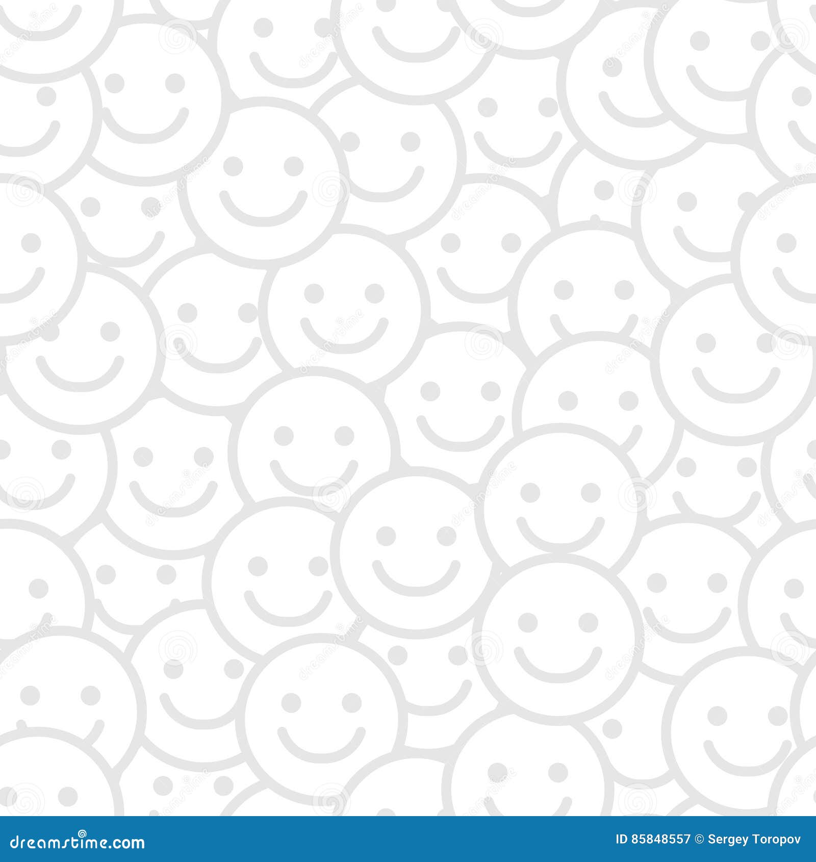 Smile Face Seamless Pattern Stock Vector - Illustration of emotion ...