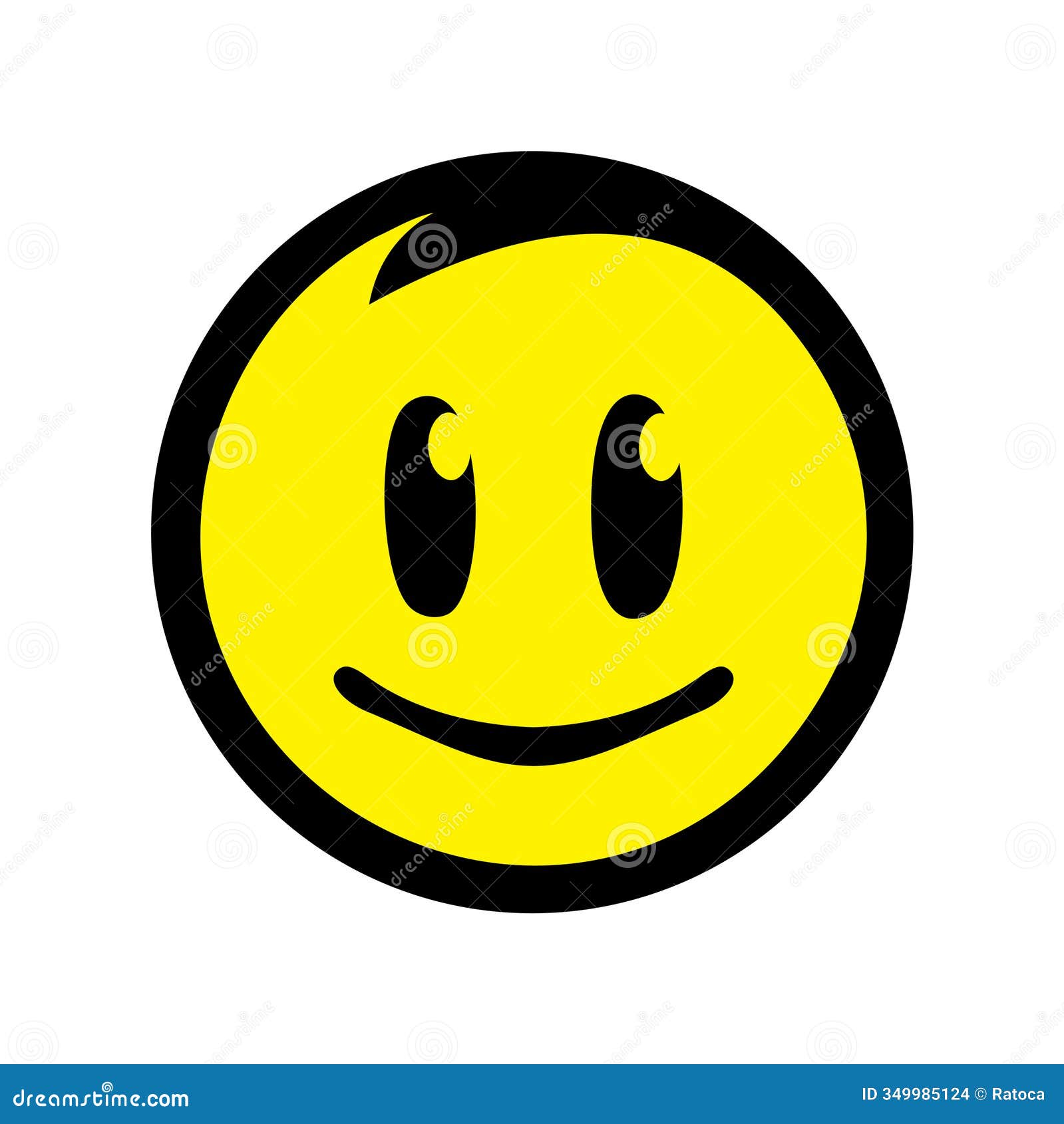 Sun Face Symbol With Wavy Rays, Vintage Style Sunshine Vector ...