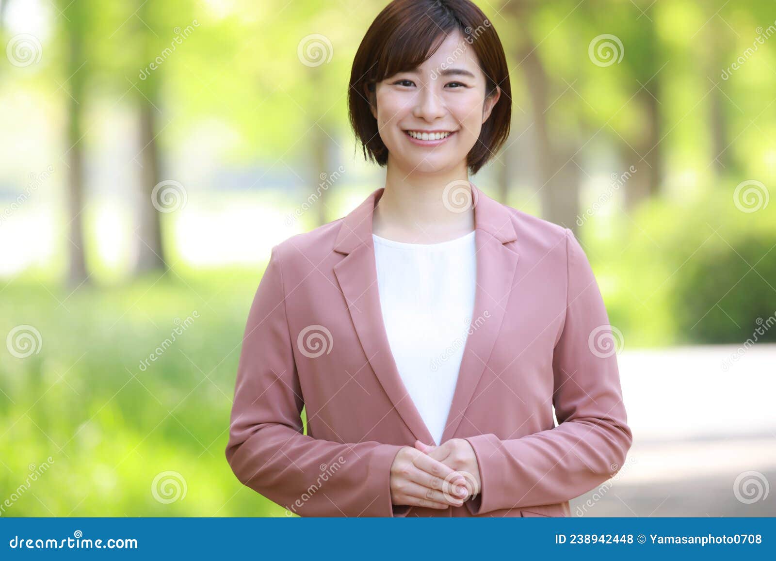 Smile female employee stock photo. Image of worker, adolescent - 238942448