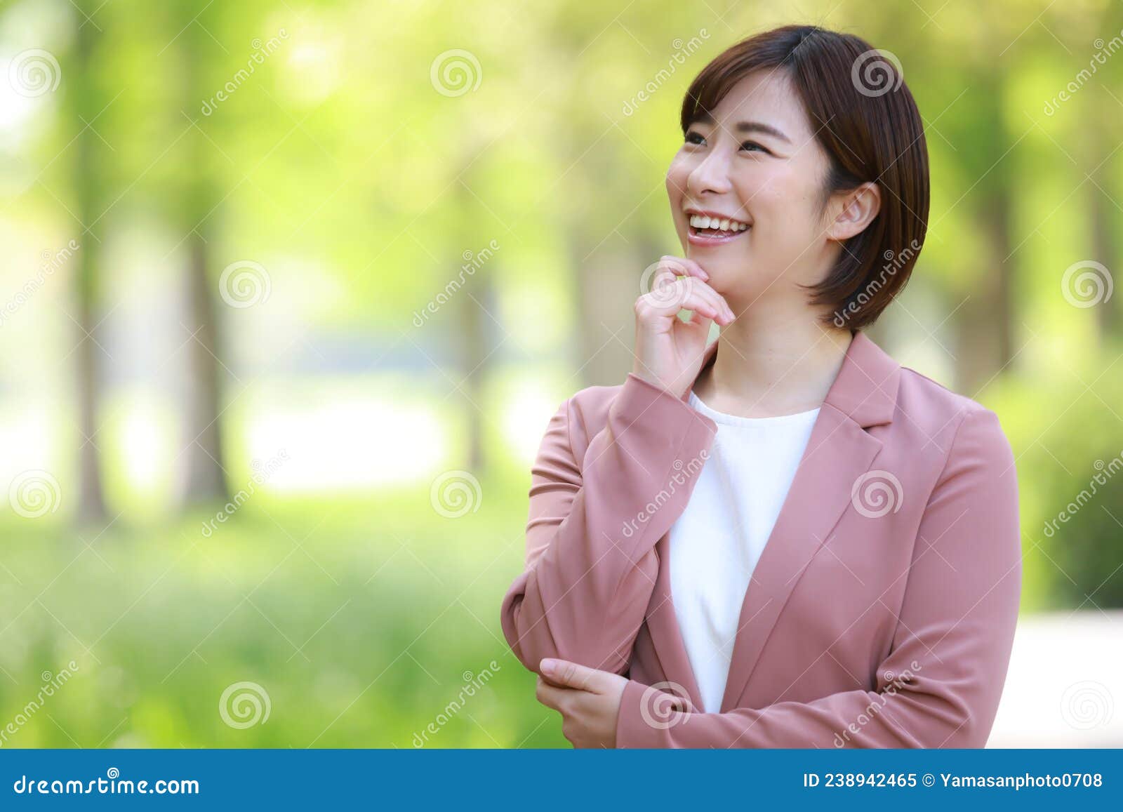 Smile female employee stock image. Image of model, employee - 238942465