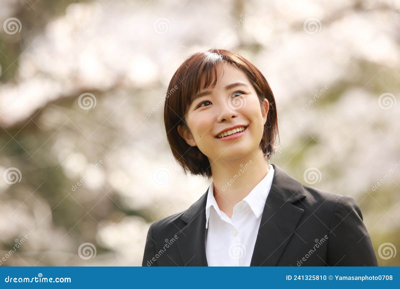 Smile female employee stock photo. Image of bright, cute - 241325810