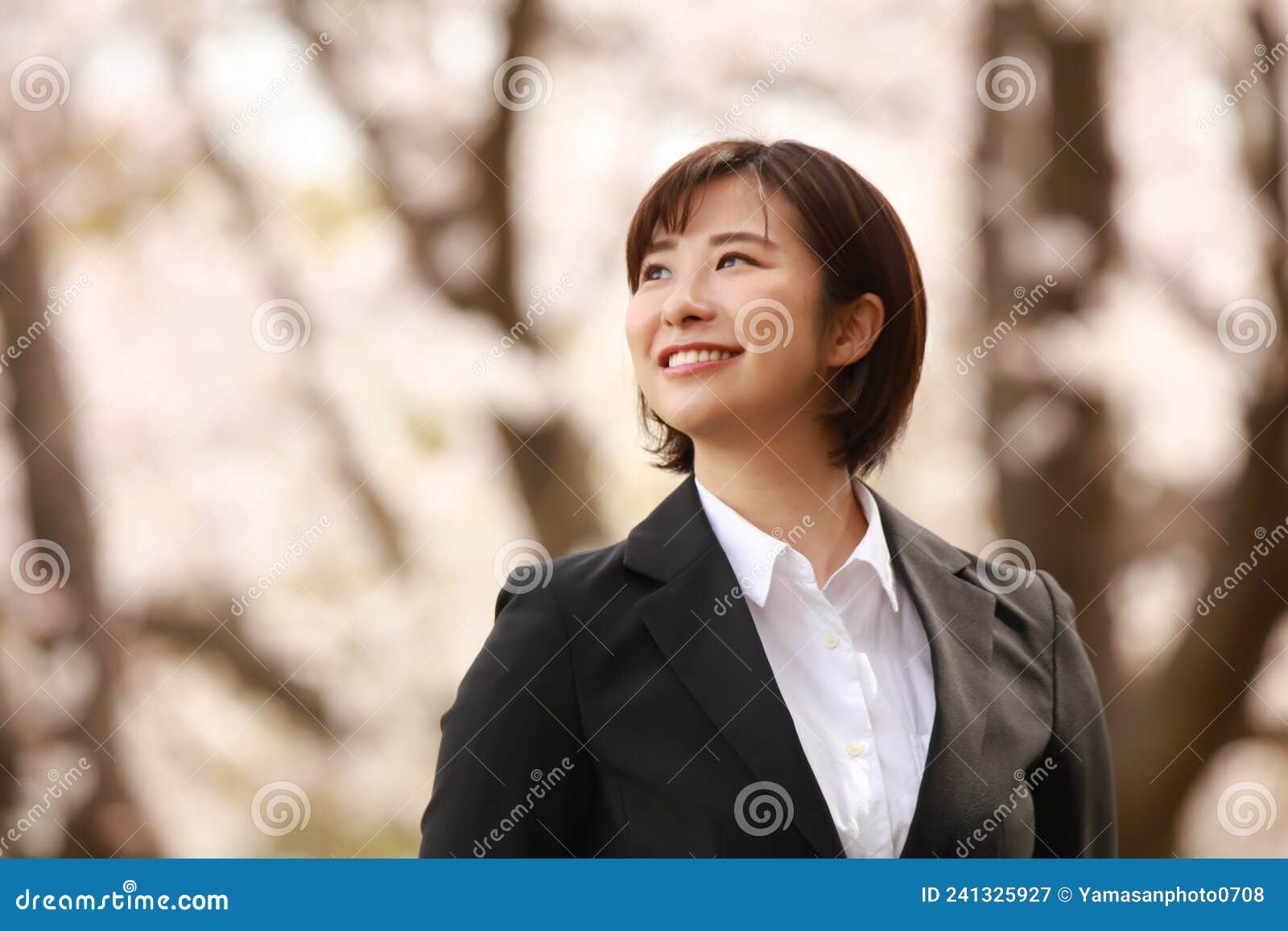 Smile female employee stock image. Image of bright, work - 241325927