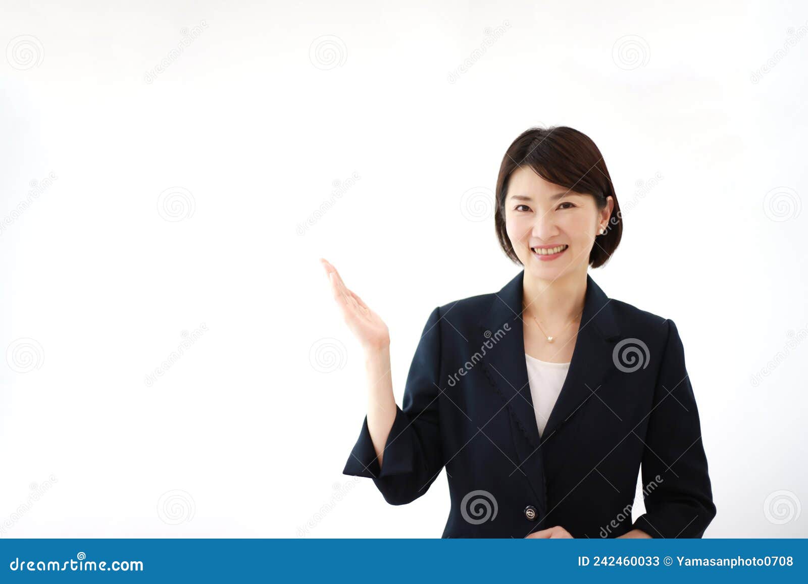 Smile female employee stock image. Image of copy, woman - 242460033