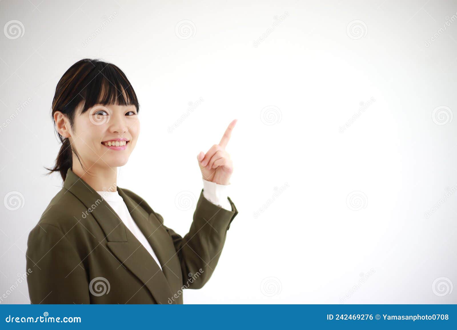 Smile female employee stock photo. Image of employee - 242469276