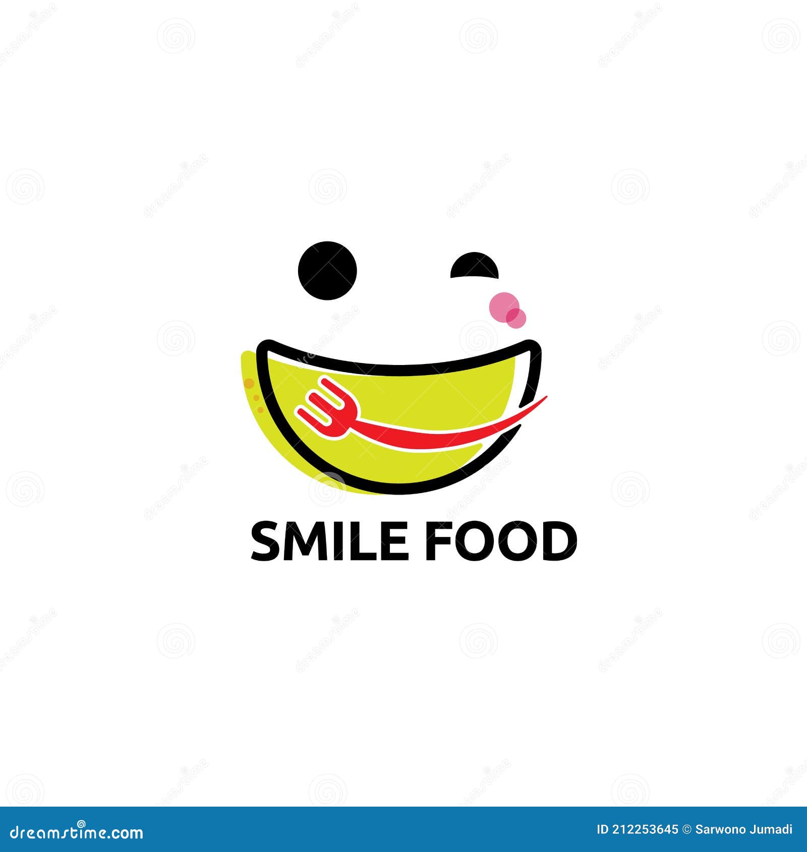 Smile Food Logo Vector Concept, Icon, Element, and Template for ...
