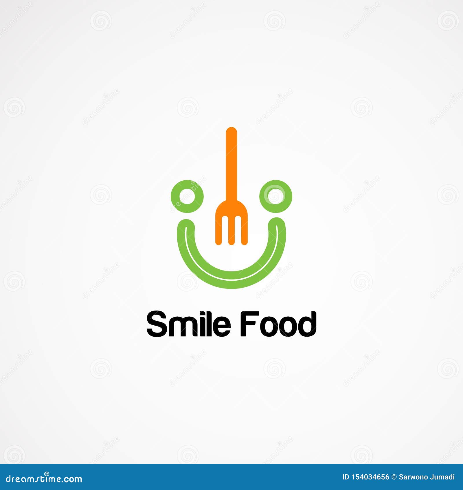 Smile Fun Face Food Logo Vector, Icon, Element, an Template for ...