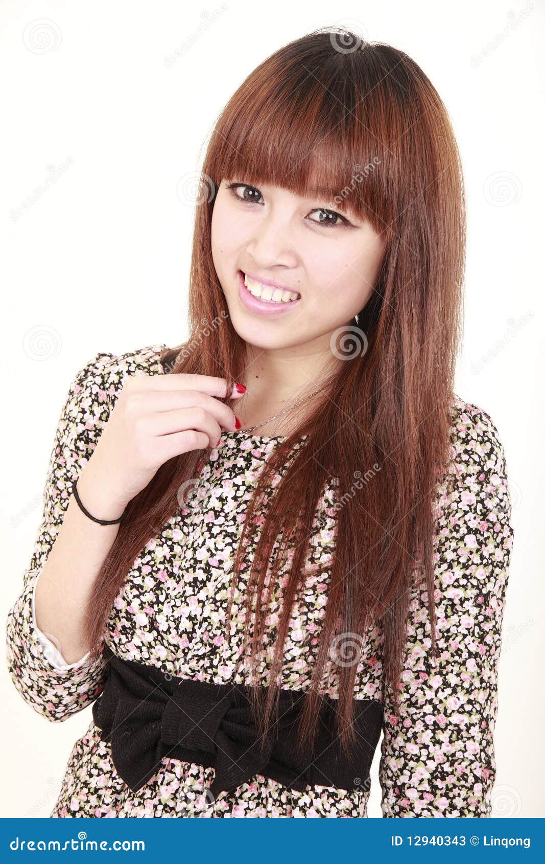 Smile girl stock image. Image of face, asia, fresh, human - 12940343