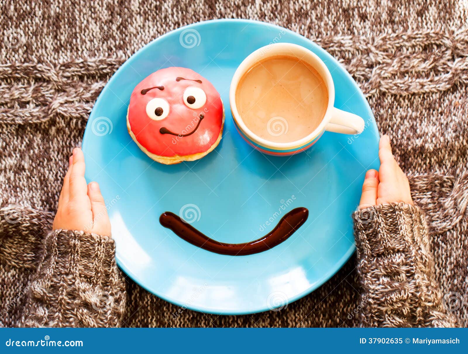 Smile for a Good Morning Breakfast Stock Image - Image of good ...
