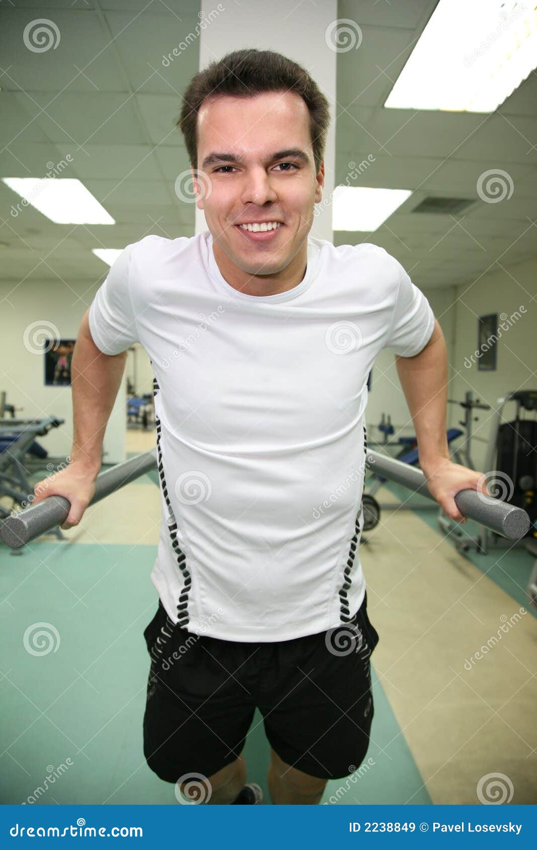 Smile gym man stock image. Image of sport, fitness, energy - 2238849