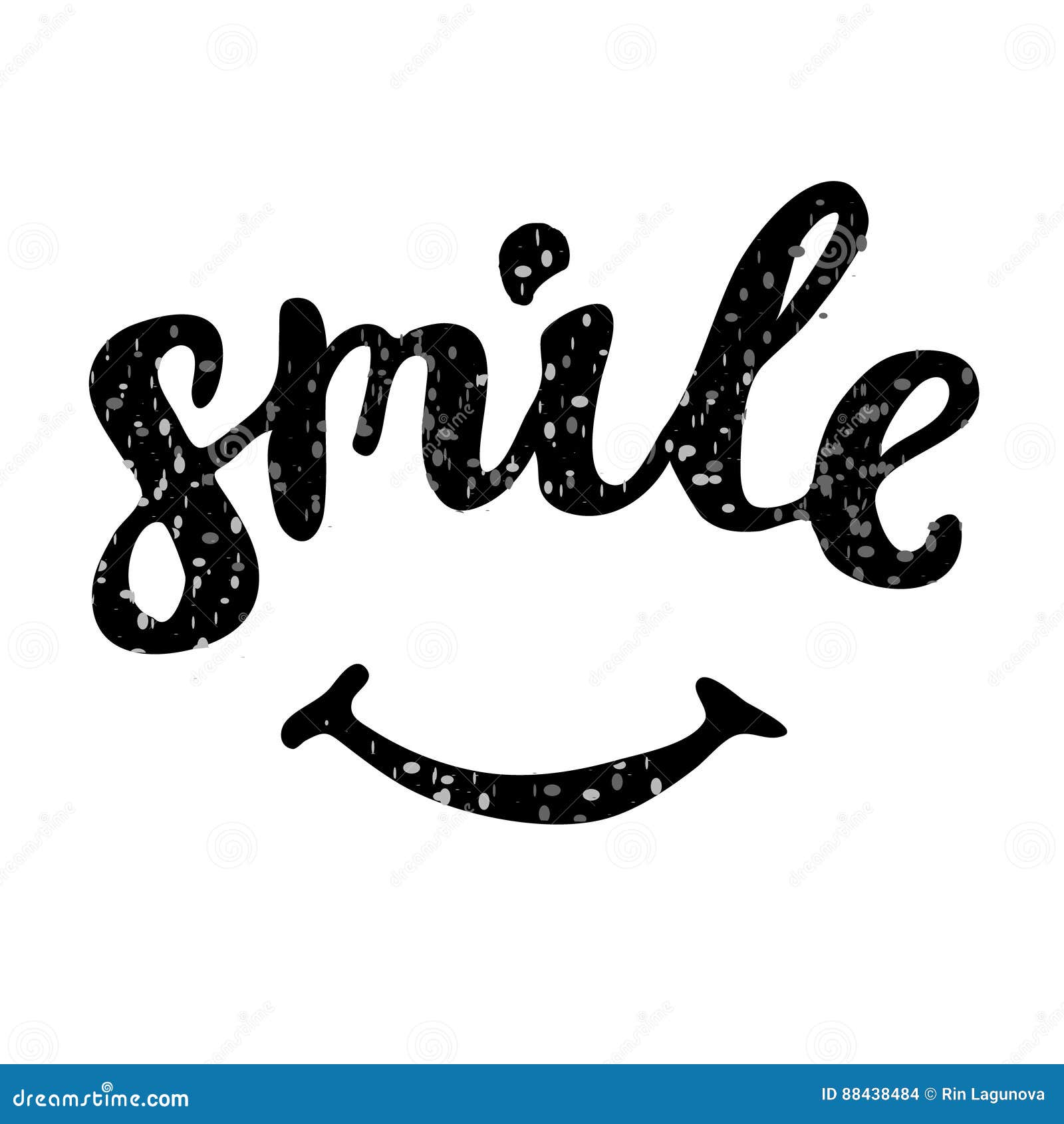 `Smile` Handwritten VECTOR Letters Stock Vector - Illustration of ...