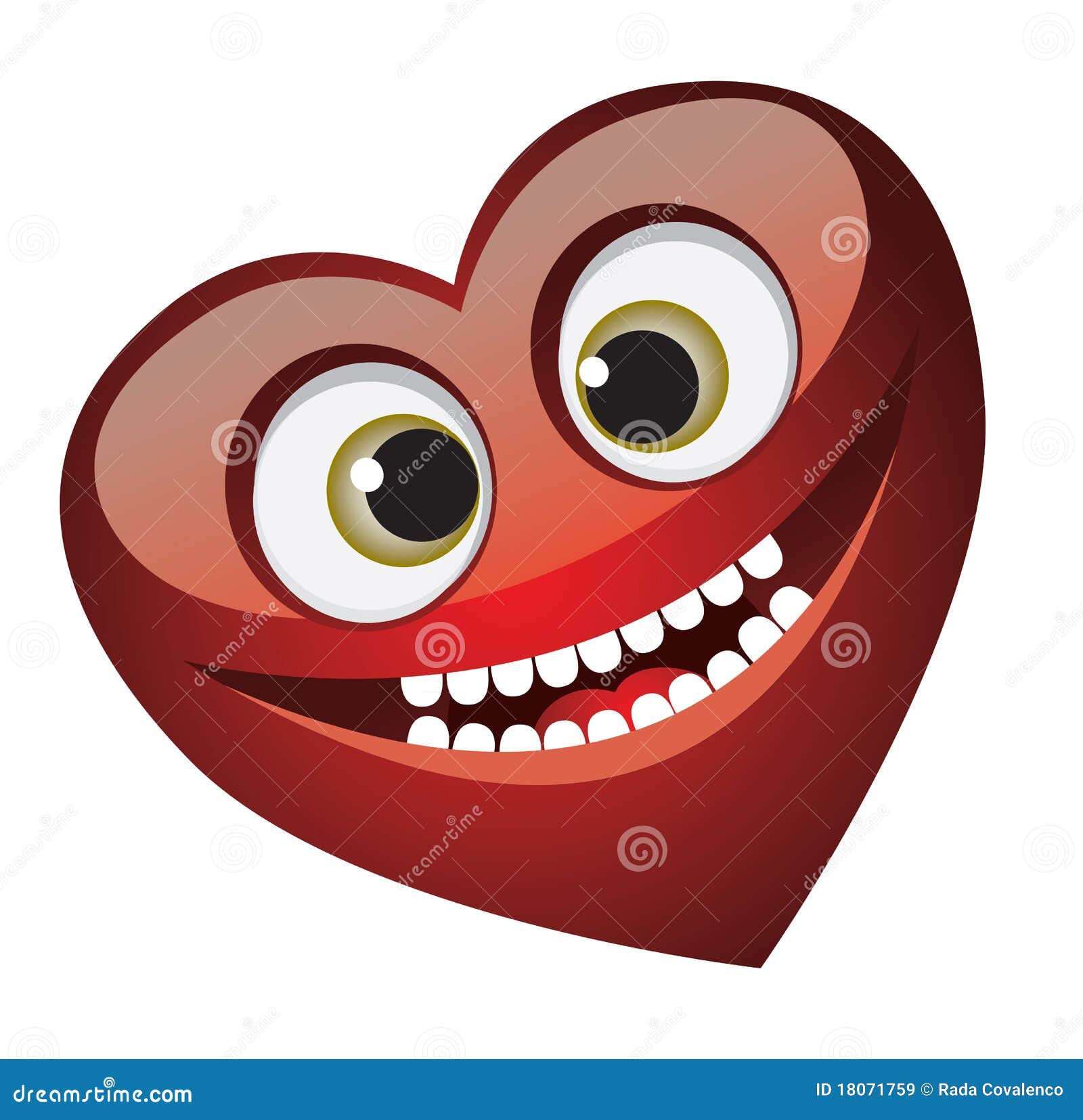 Smile heart stock vector. Illustration of isolated, romance - 18071759