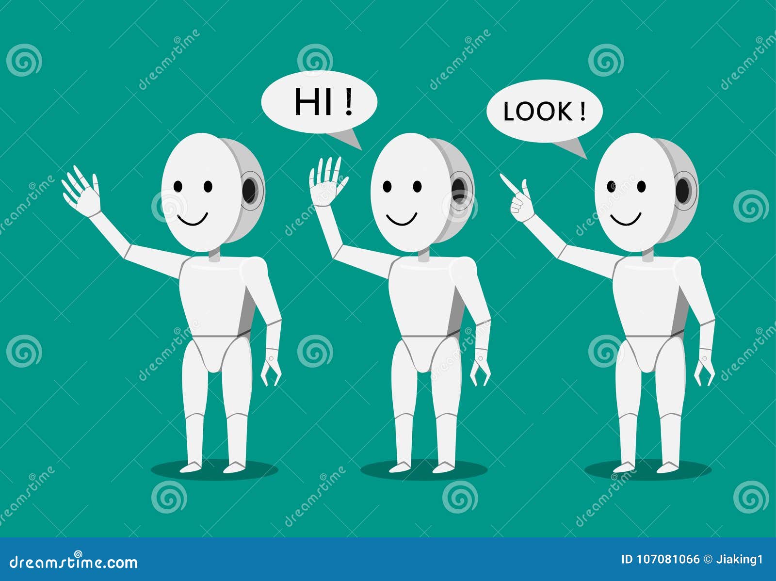 Robot Presentation Characters Vector Set. Robots Character Presenting ... Robot Presentation Characters Vector Set. Robots Character Presenting ...