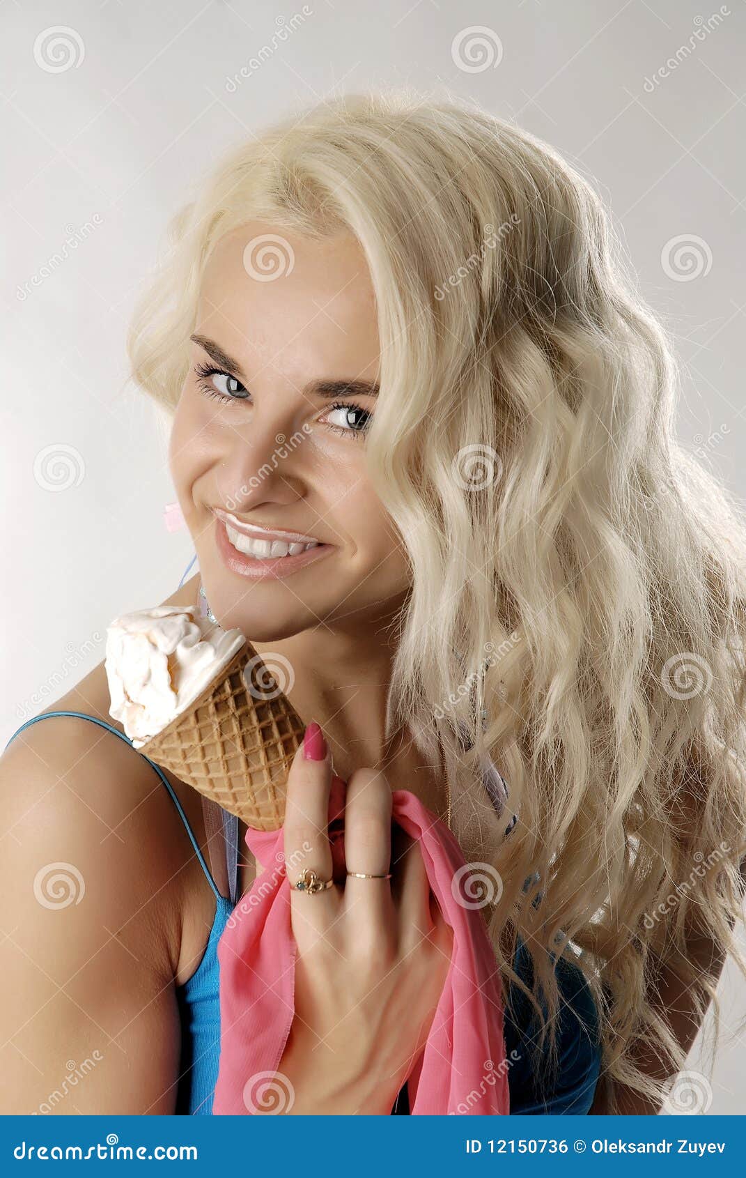 Smile and Ice Cream stock photo. Image of smile, colors - 12150736