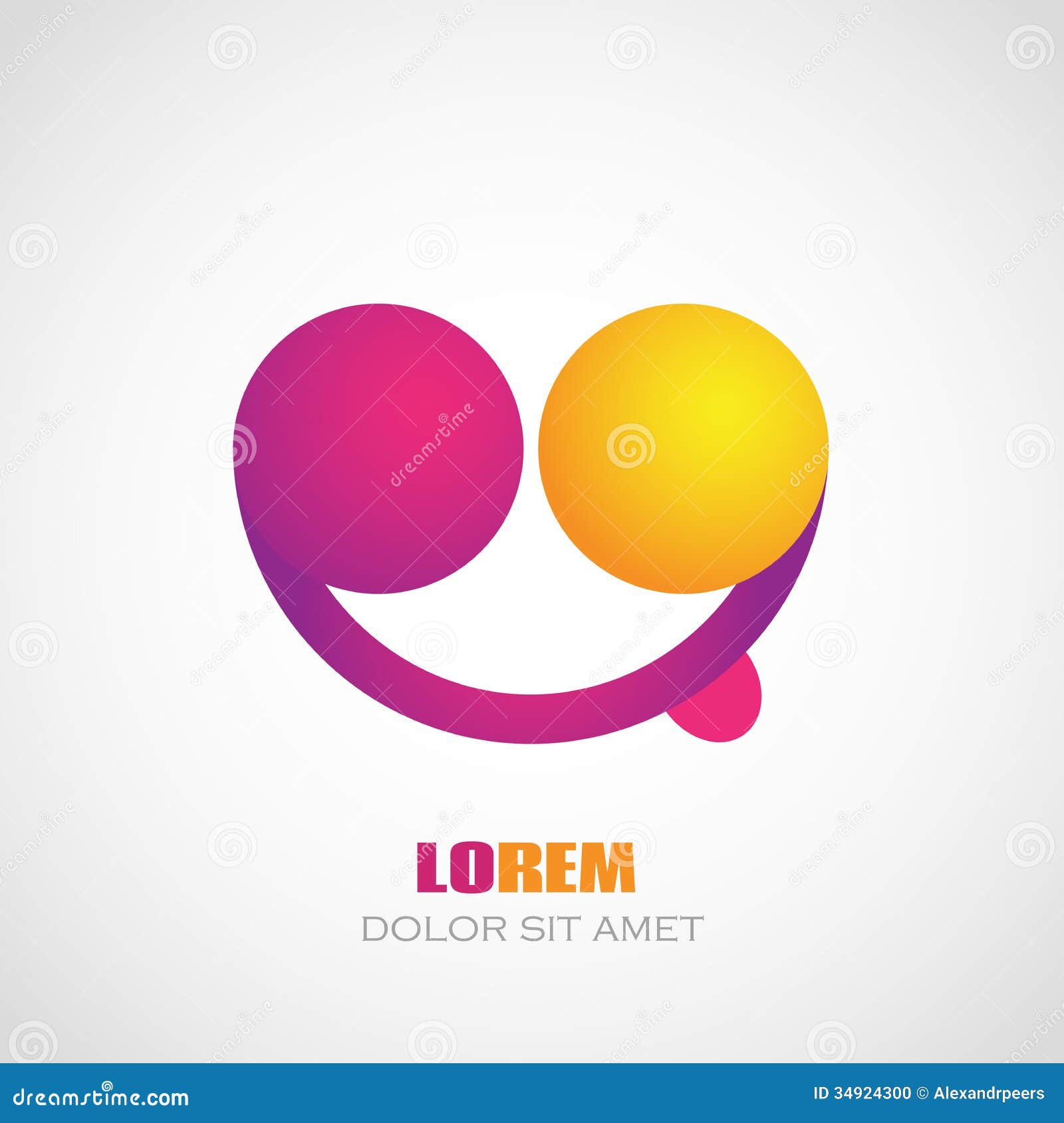 Smile icon stock vector. Illustration of background, elements - 34924300