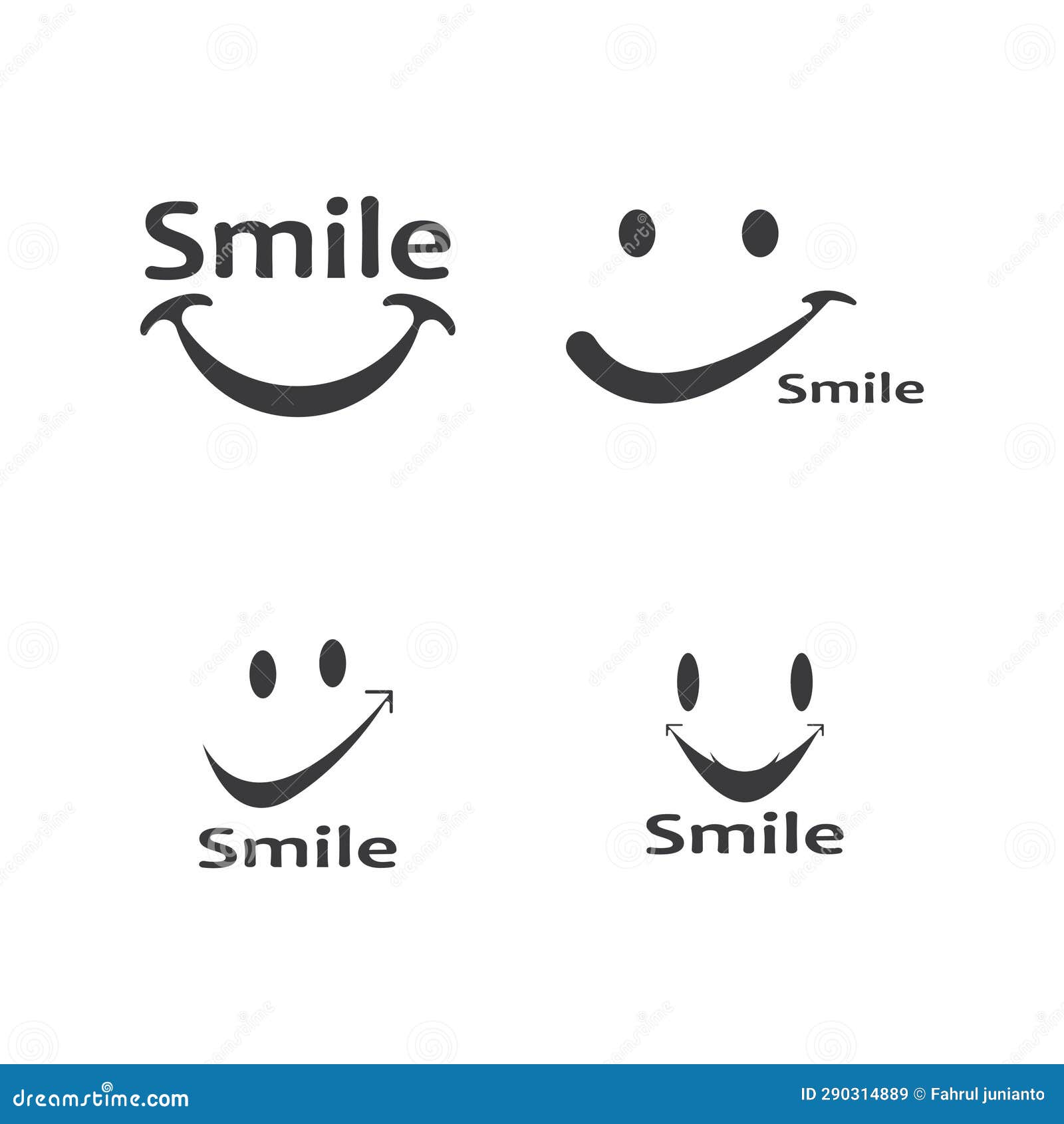 Smile Icon Emoticon Symbol Template Stock Illustration - Illustration ...