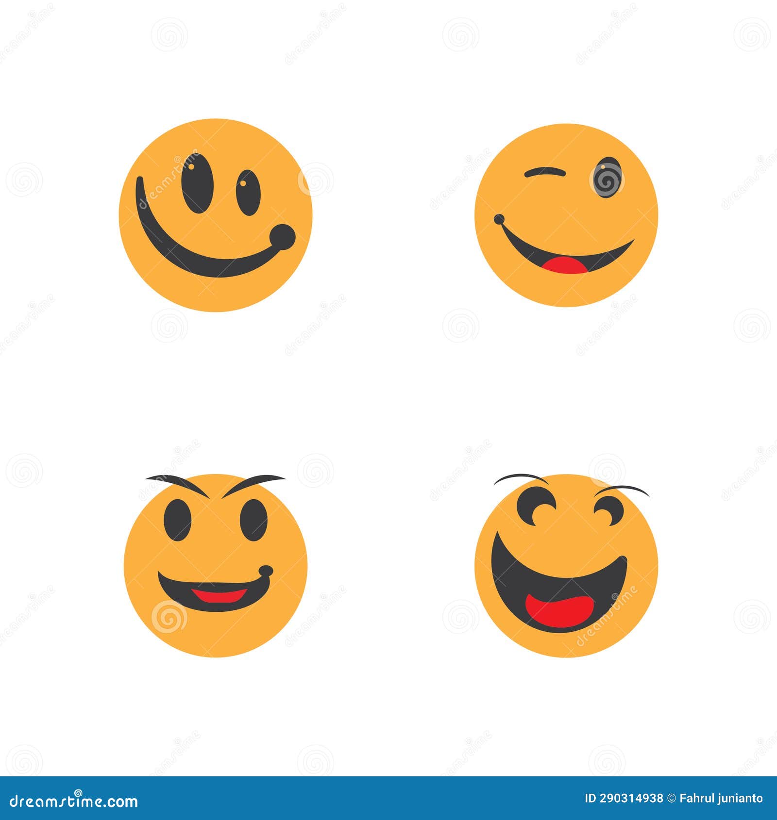 Smile Icon Emoticon Symbol Template Stock Illustration - Illustration ...