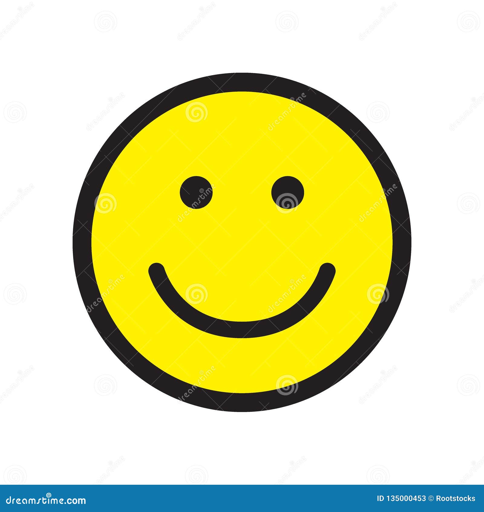 Smile Icon. Happy Face Symbol Stock Illustration - Illustration of head ...