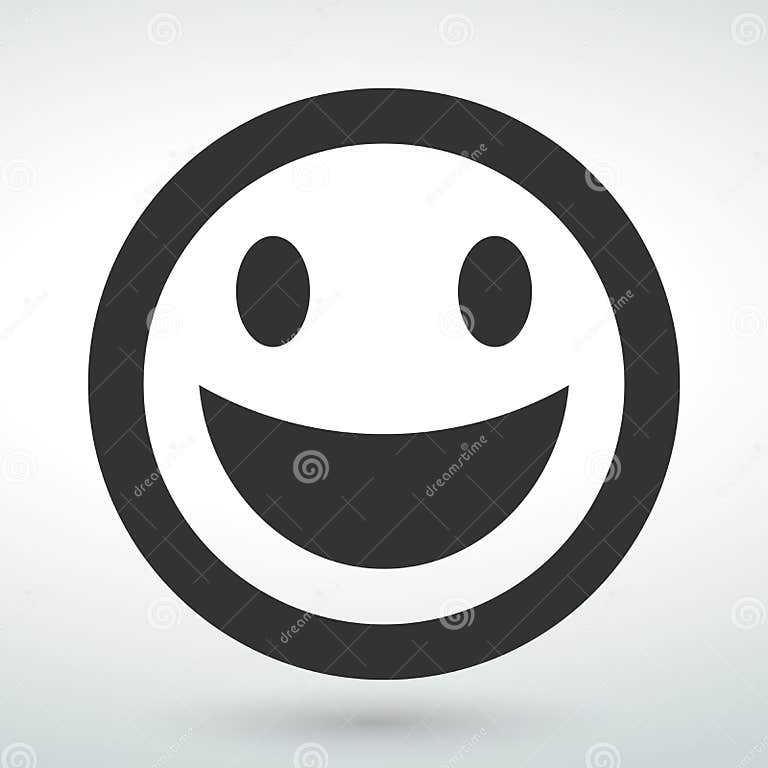 Smile Icon Isolated Vector on a White Backround Stock Illustration ...