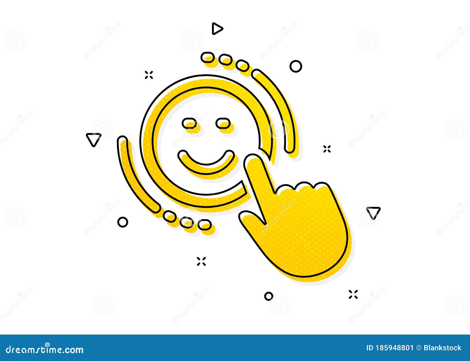Smile Icon. Positive Feedback Rating Sign. Vector Stock Vector ...
