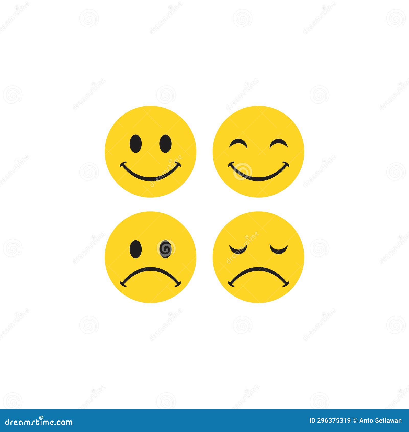 Smile Icon Set Vector. Emoji Set Vector Stock Illustration ...