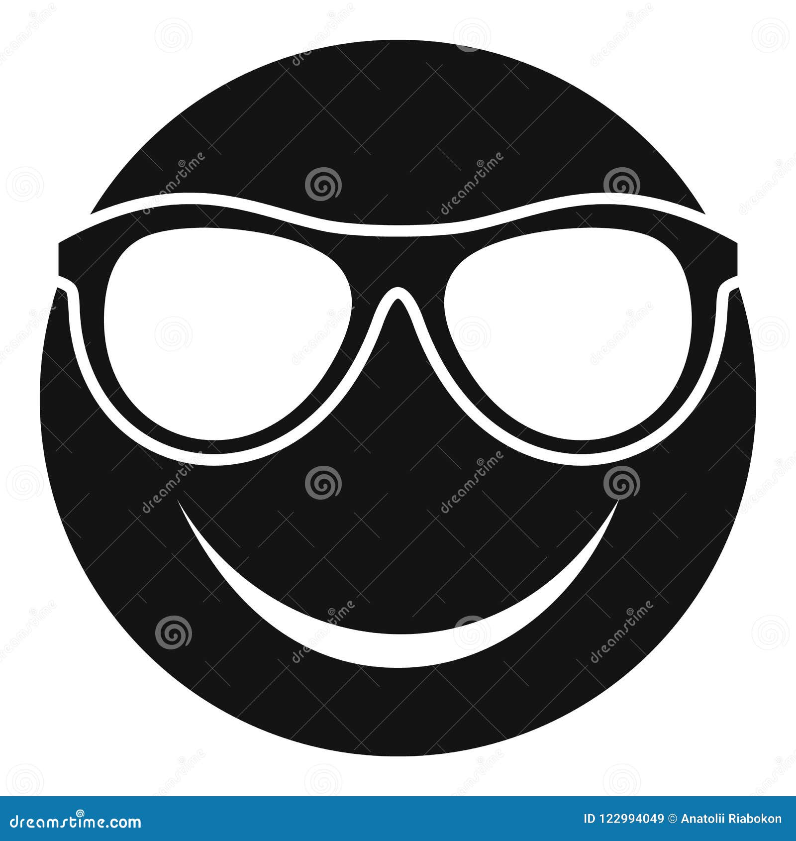 Smile icon simple stock illustration. Illustration of card - 122994049