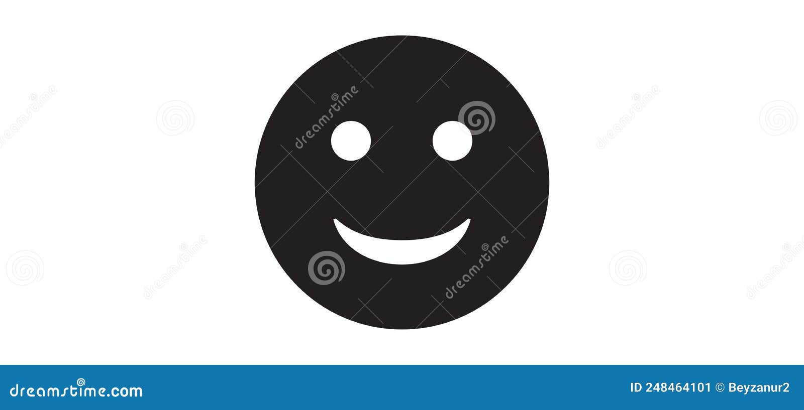 Smile icon2 stock illustration. Illustration of face - 248464101