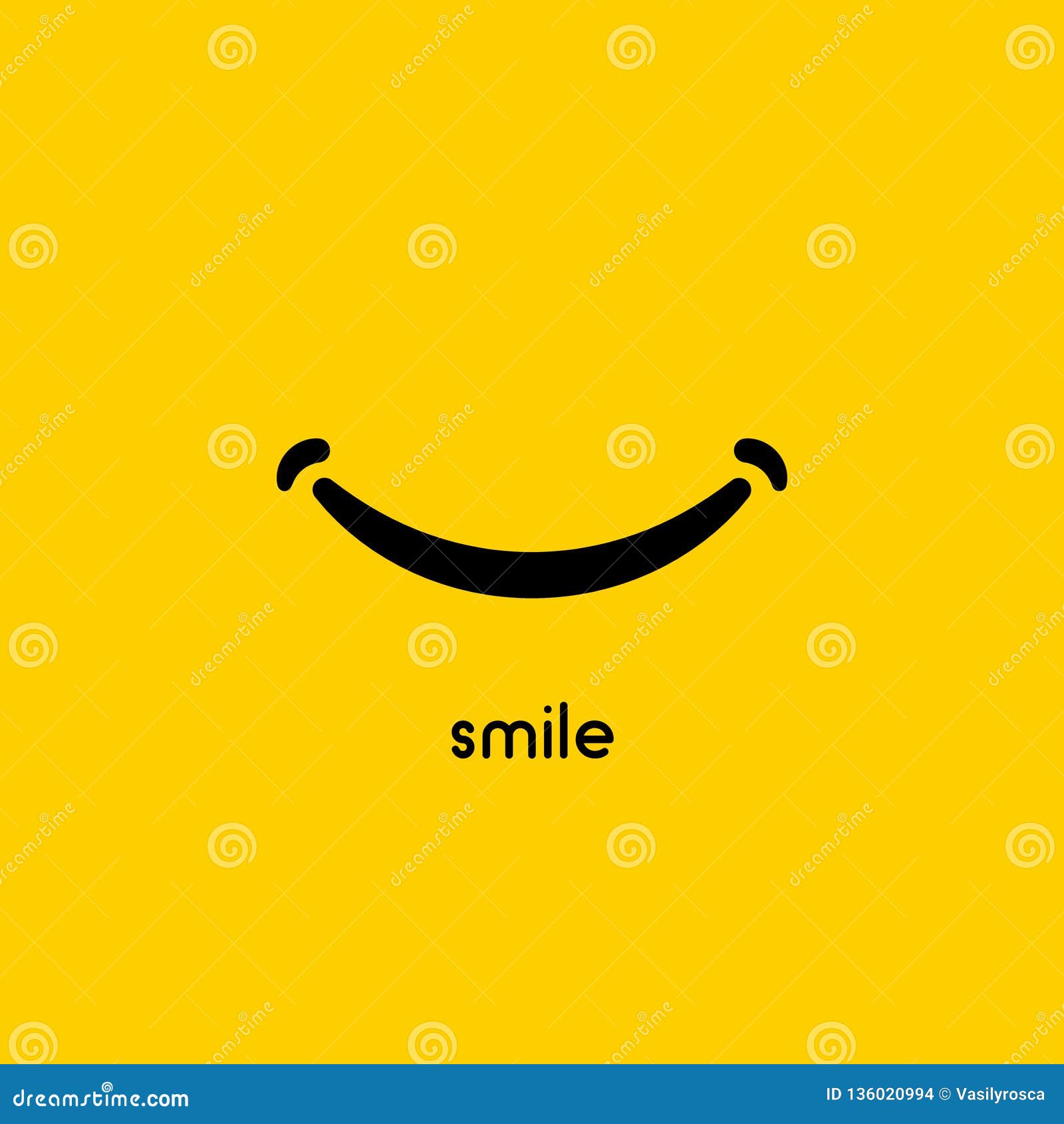 Smile Icon Vector Graphic Design Symbol or Logo Stock Vector ...