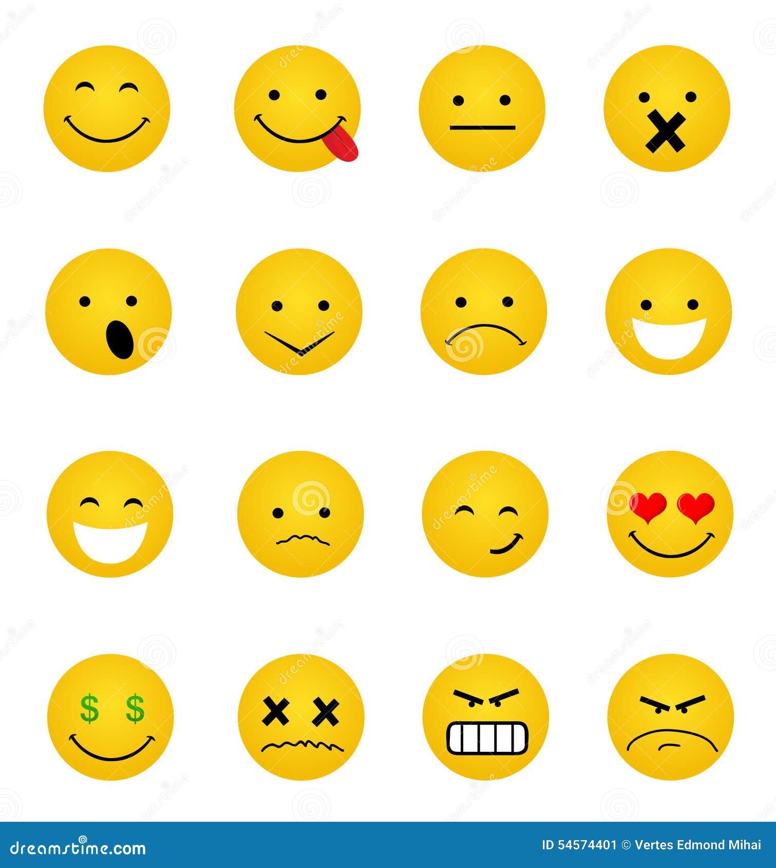 Smile icons stock illustration. Illustration of laugh - 54574401