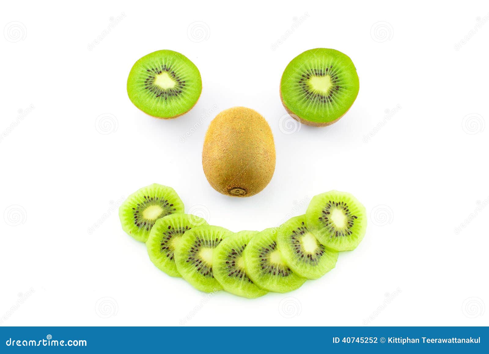 Smile kiwi stock photo. Image of white, seed, freshness - 40745252
