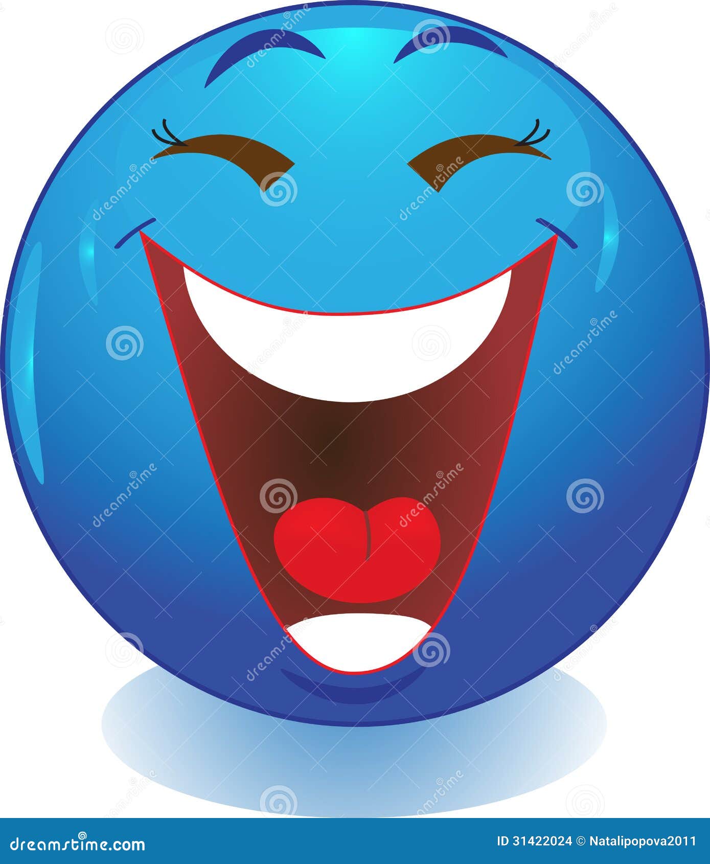 Smile. Laughter. stock illustration. Illustration of open - 31422024
