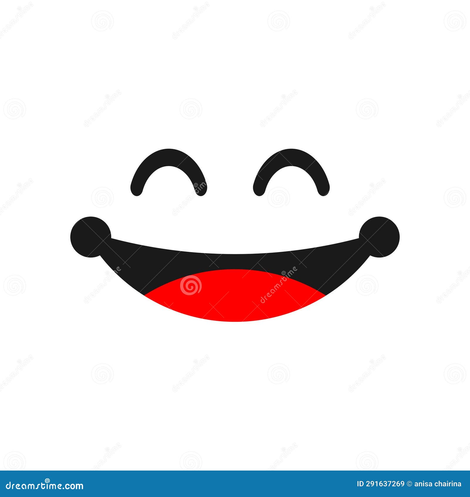 Smile Line Art Element Vector Design Stock Vector - Illustration of ...