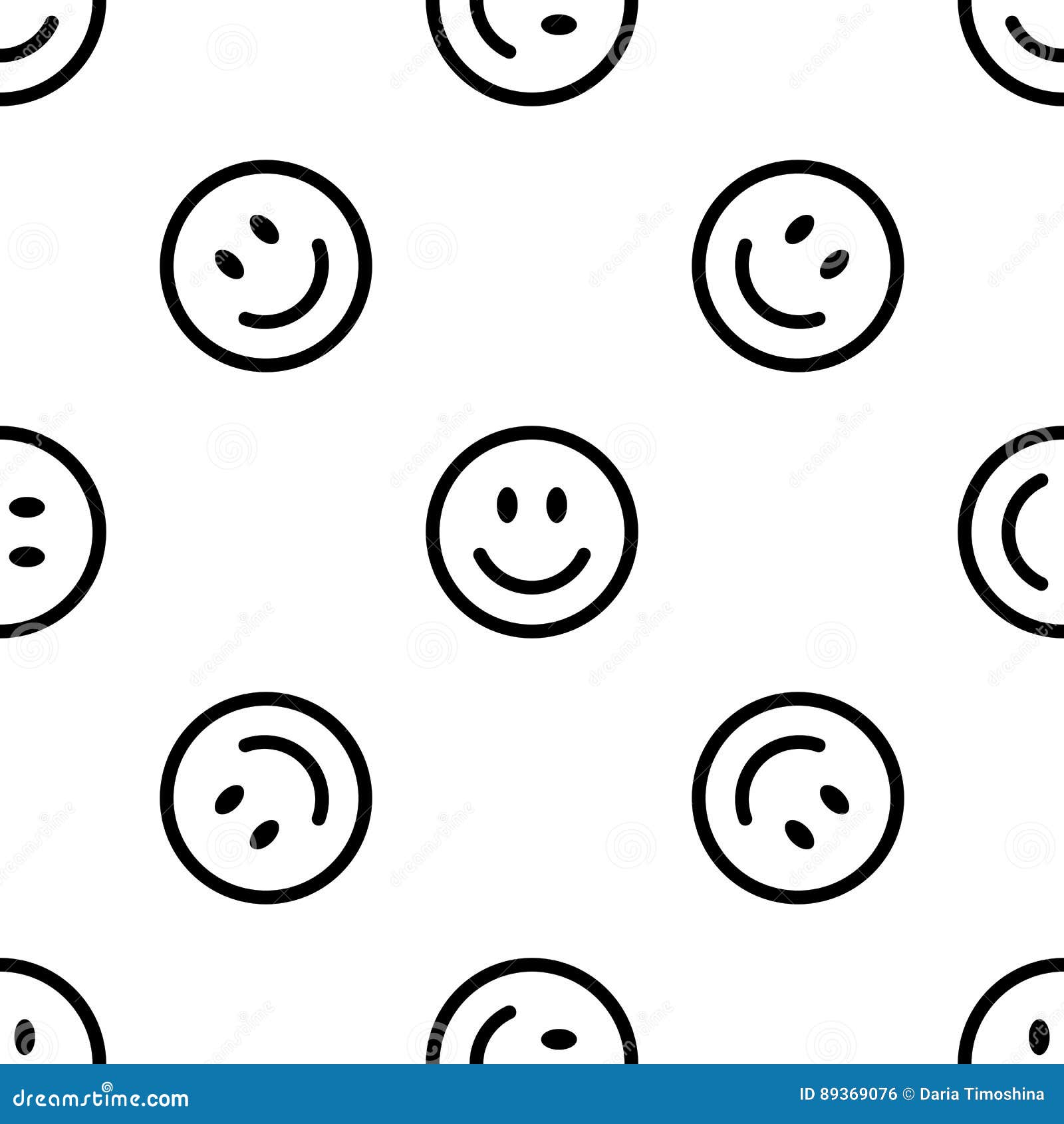 Smile line icon pattern stock vector. Illustration of card - 89369076