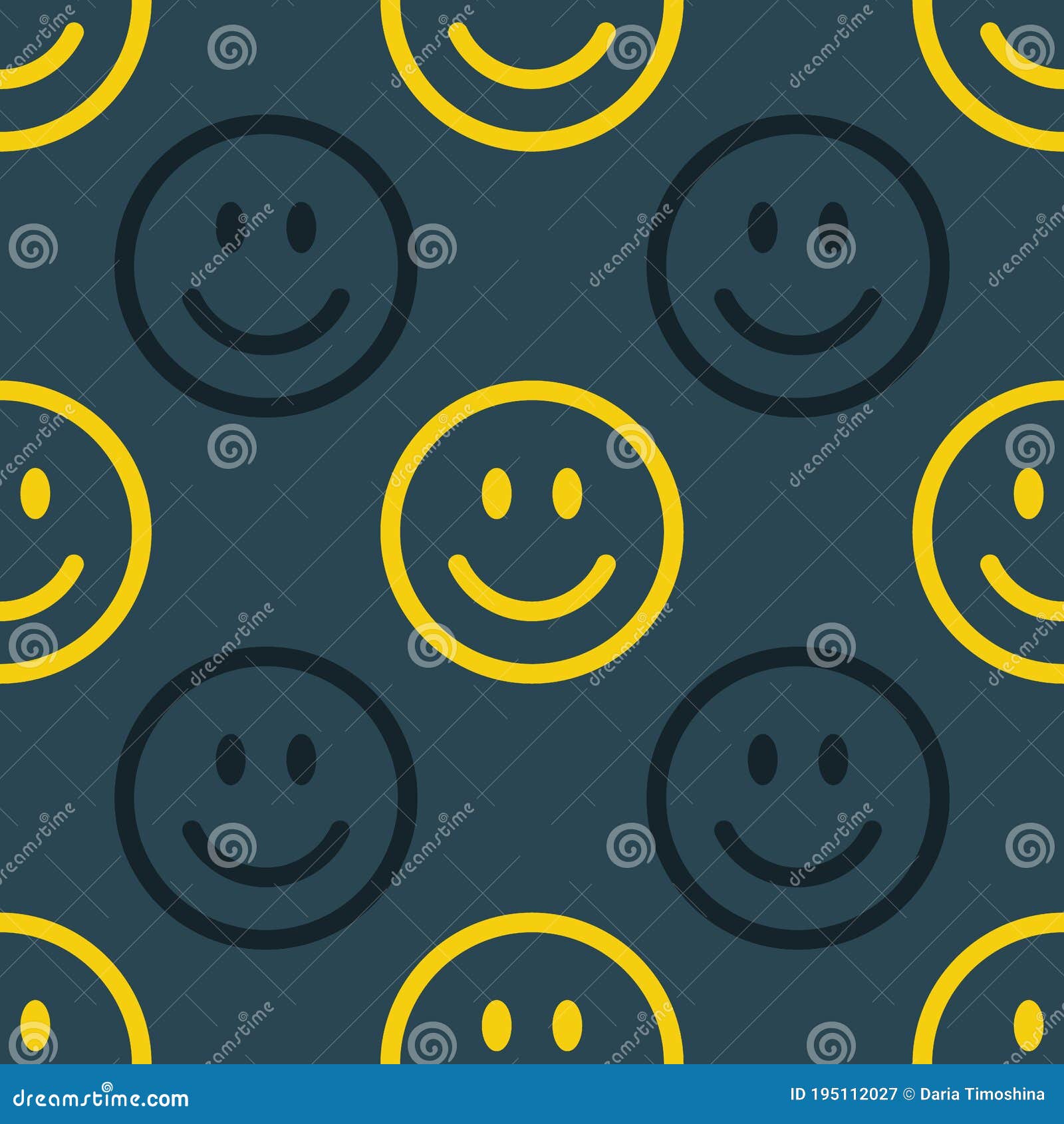 Smile Line Icon Pattern. Vector Abstract Background Stock Vector ...