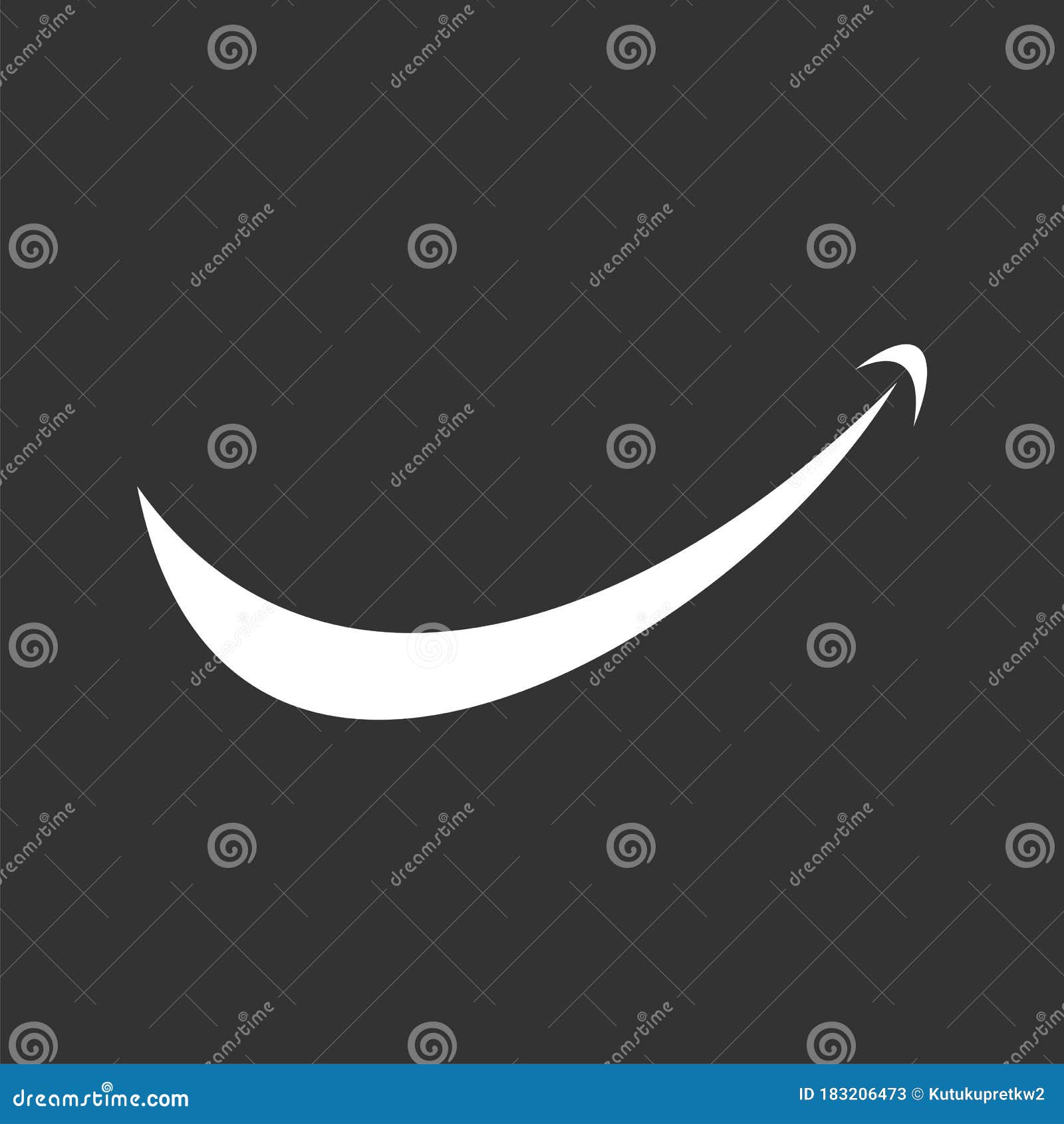 Smile Line Swoosh Icon Vector Template Stock Vector - Illustration of ...