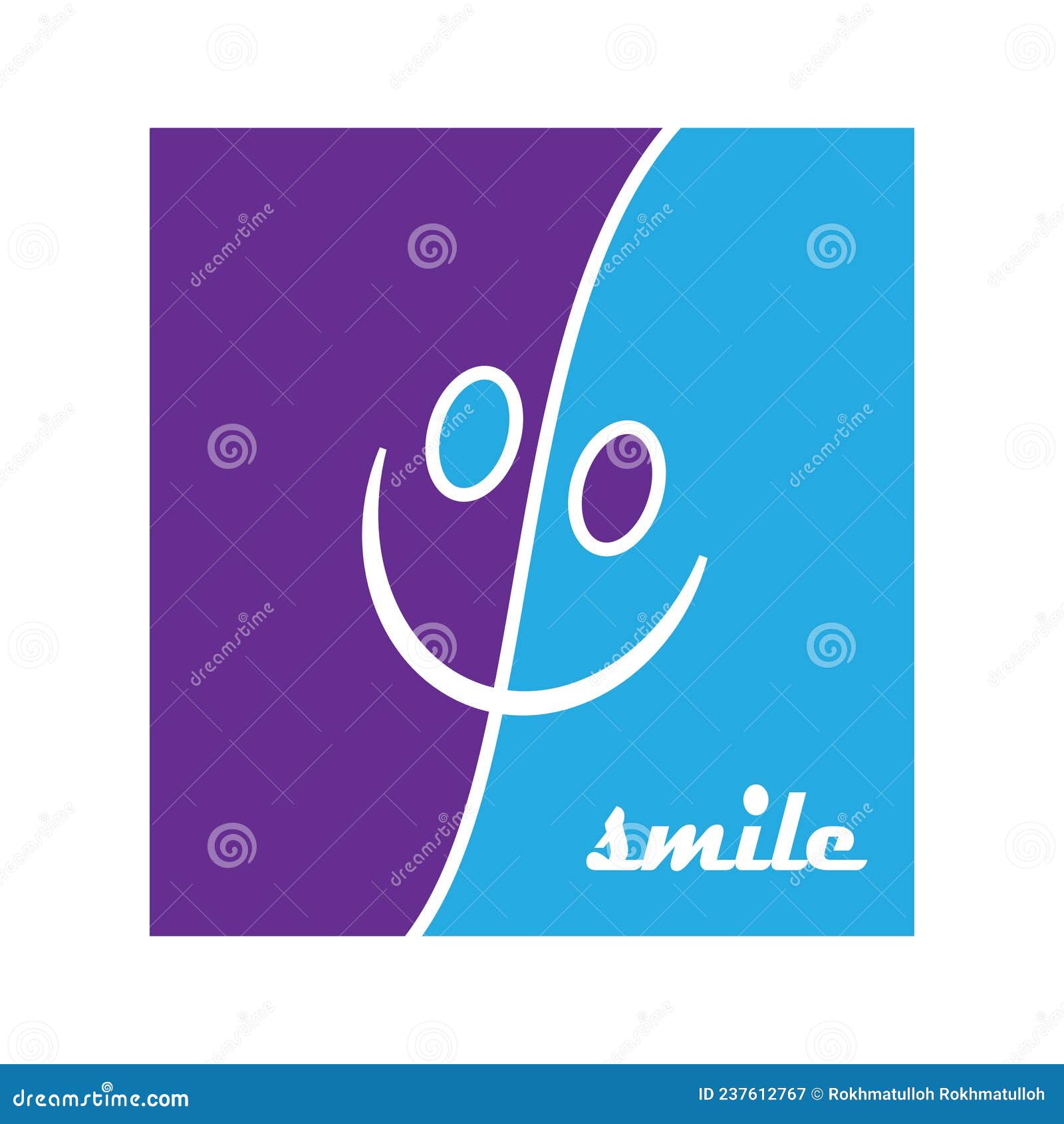 Smile Logo Simple Vector Template Design Stock Vector - Illustration of ...